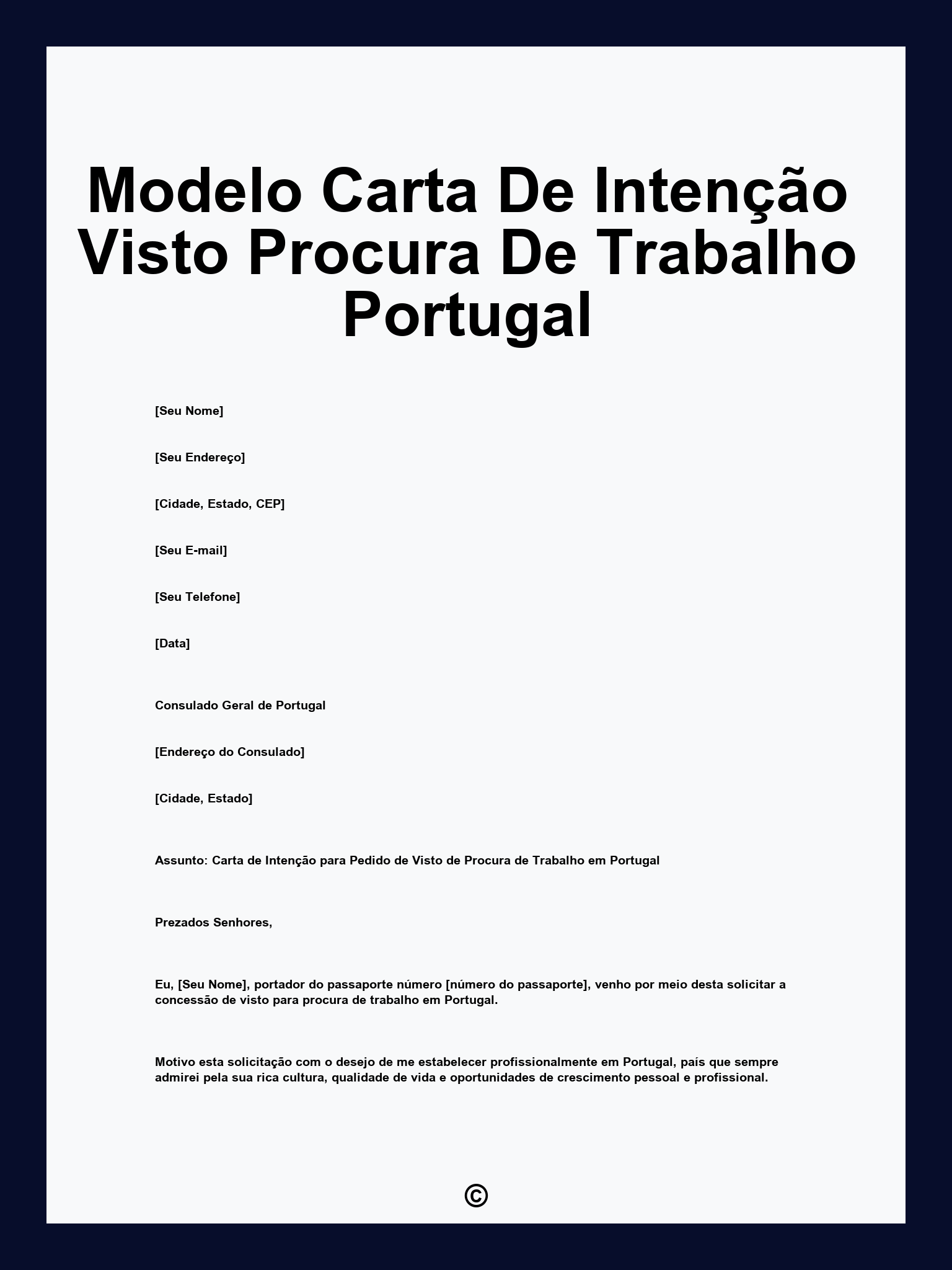 Pedido De Formato De Carta De Trabalho Carta De Apresentação Pronta